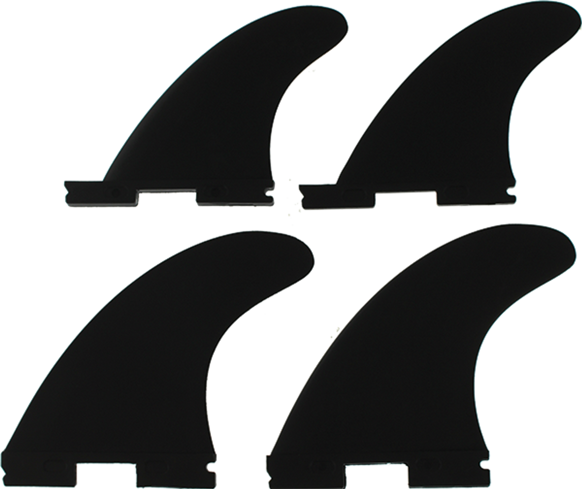FIN SOLUTIONS FFS QUAD MD 5.25"/4.5" BLACK – surferswarehouse
